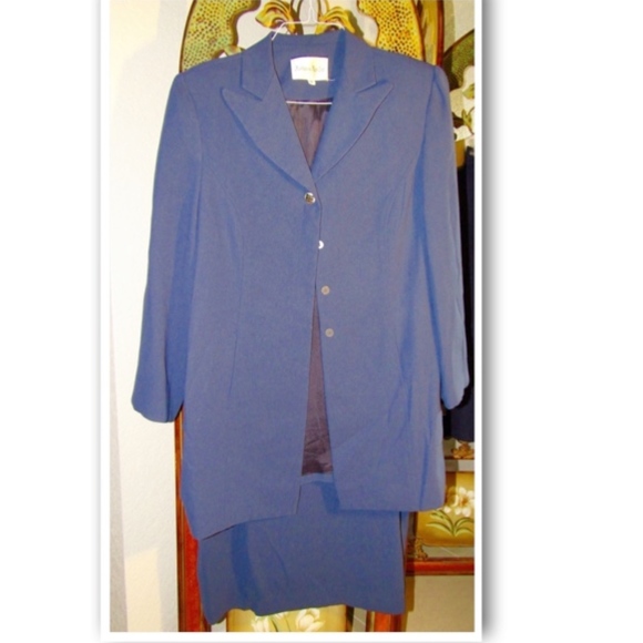 Katherine Kay Ltd. | Skirts | Katherine Kay Ltd Womens 2 Pc Blue Skirt ...